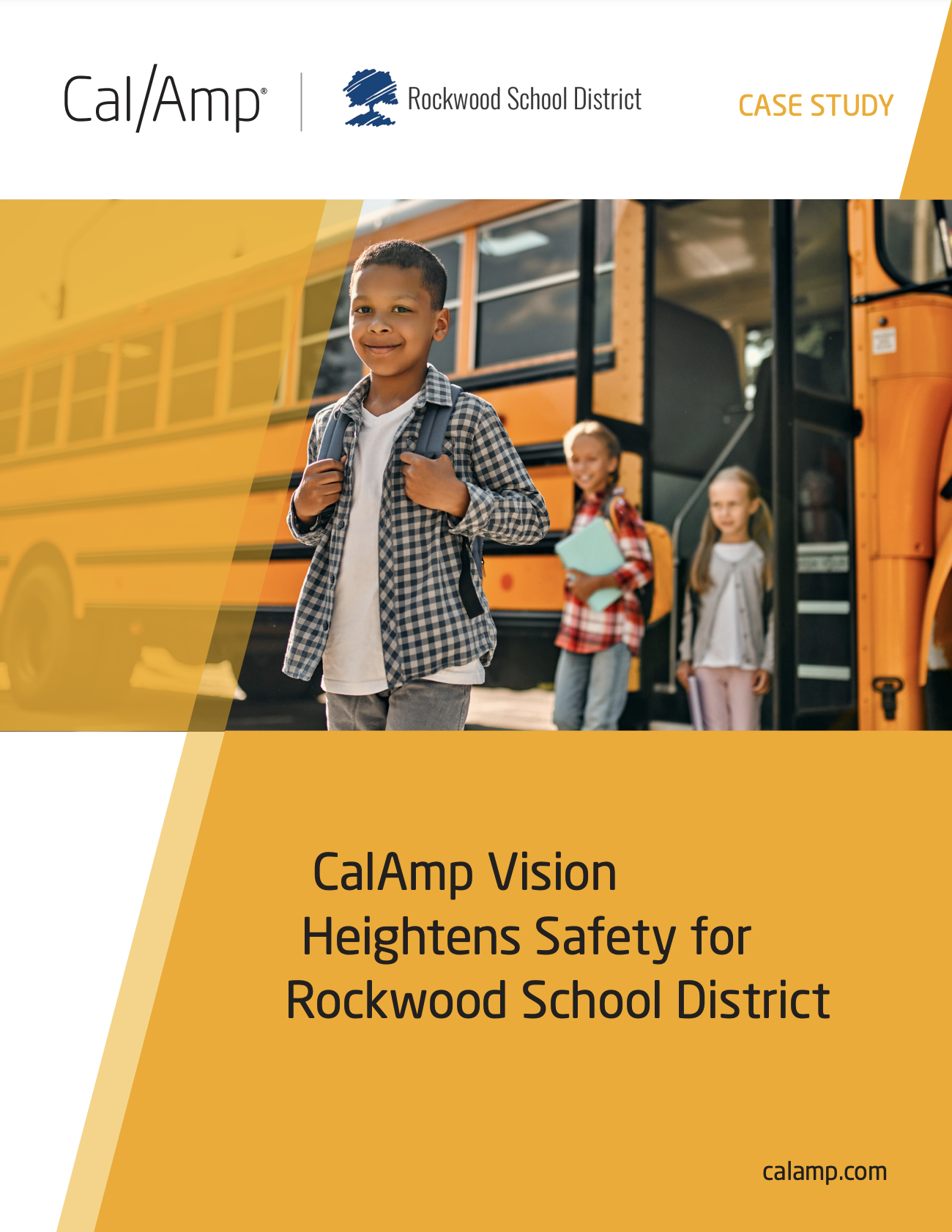CalAmp Vision aumenta la seguridad en el Distrito Escolar de Rockwood - Here Comes The Bus